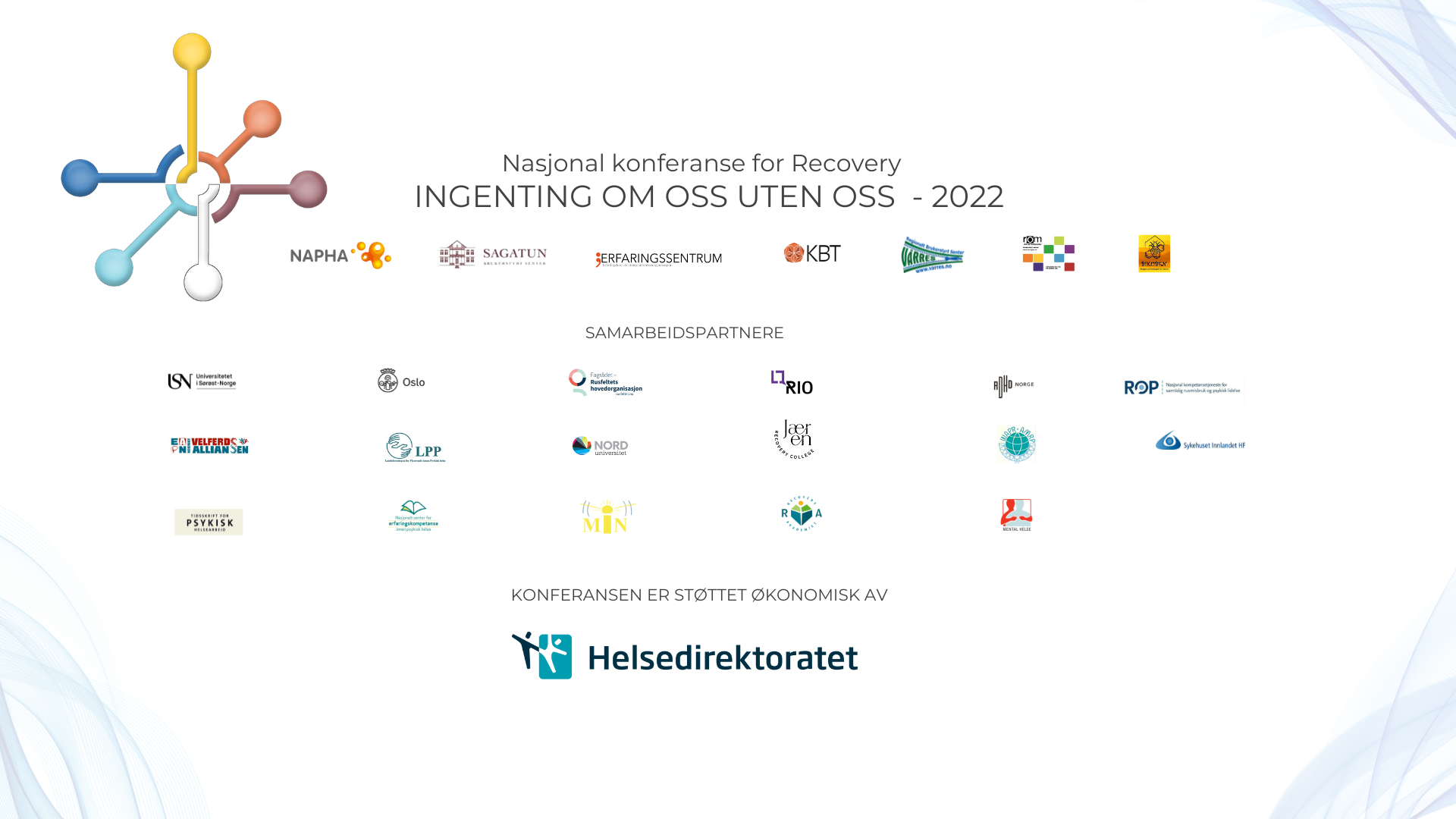 Glimt fra Ingenting om oss uten oss 2022 - Recoveryknutepunkt